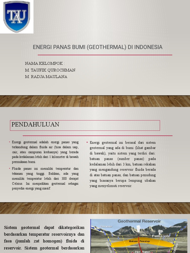 Energi Panas Bumi (Geothermal) Di Indonesia | PDF
