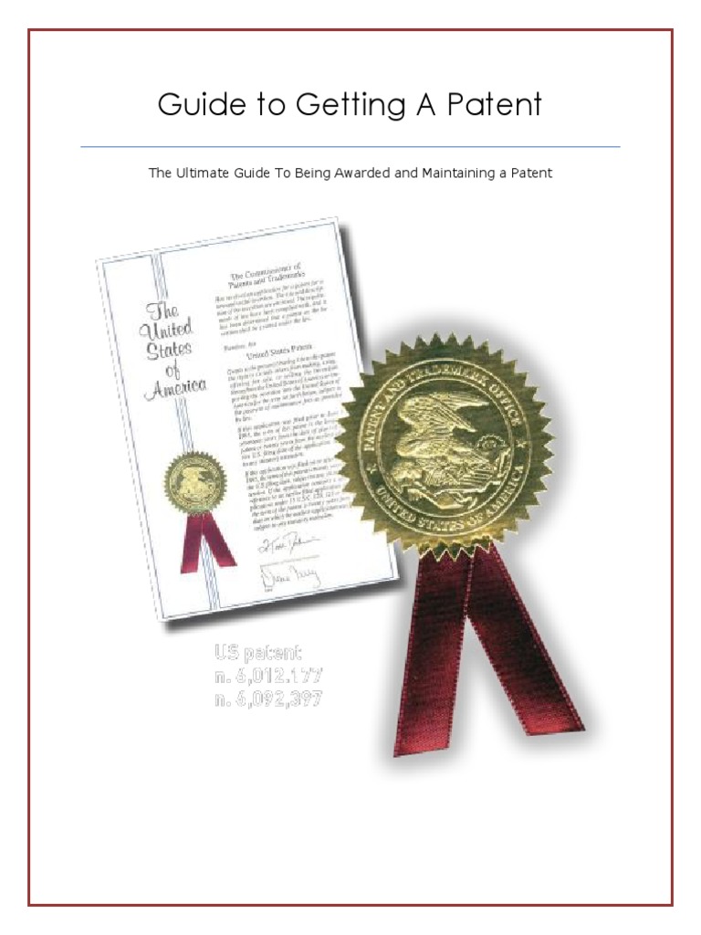 Guide To Getting A Patent | PDF | Patent Application | Patent