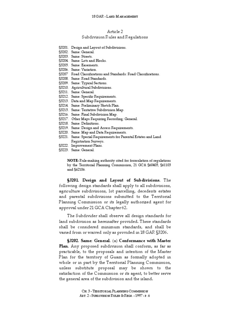 Design and Layout of Subdivisions. The | PDF | Land Lot | Easement