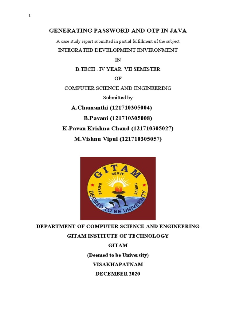 Generating Password and Otp in Java | PDF | Eclipse (Software ...