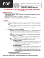 Subjects For HUMSS G11 (1st Sem) | PDF | Humanities | Social Science