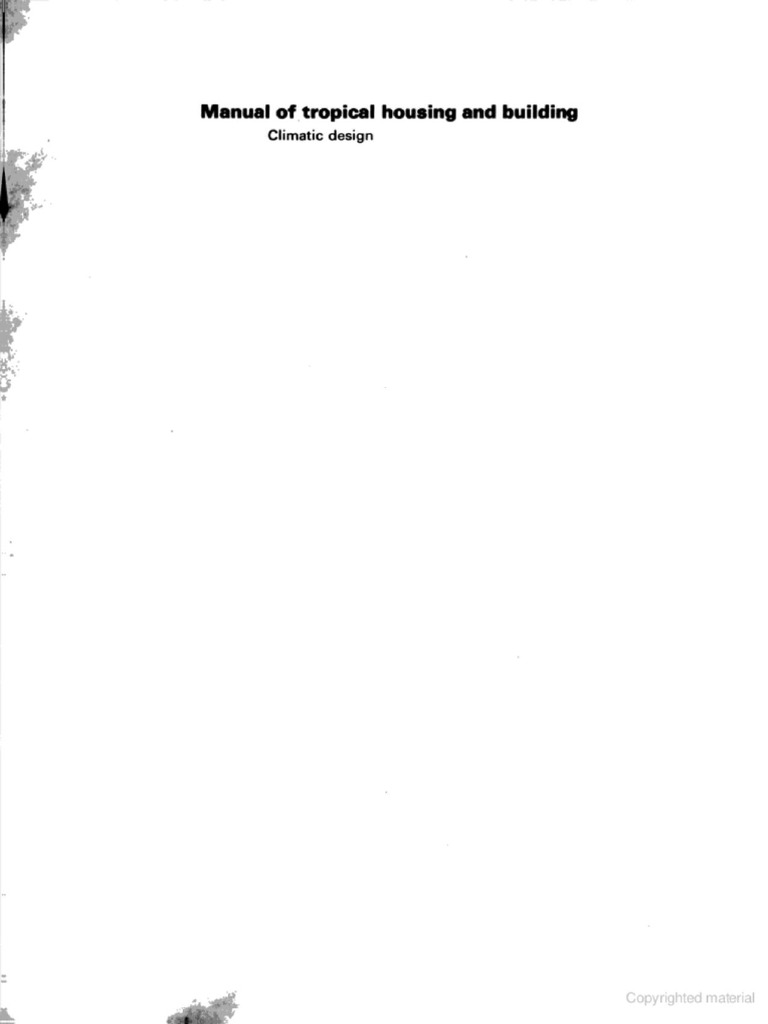 Manual of Tropical Housing and Building | PDF