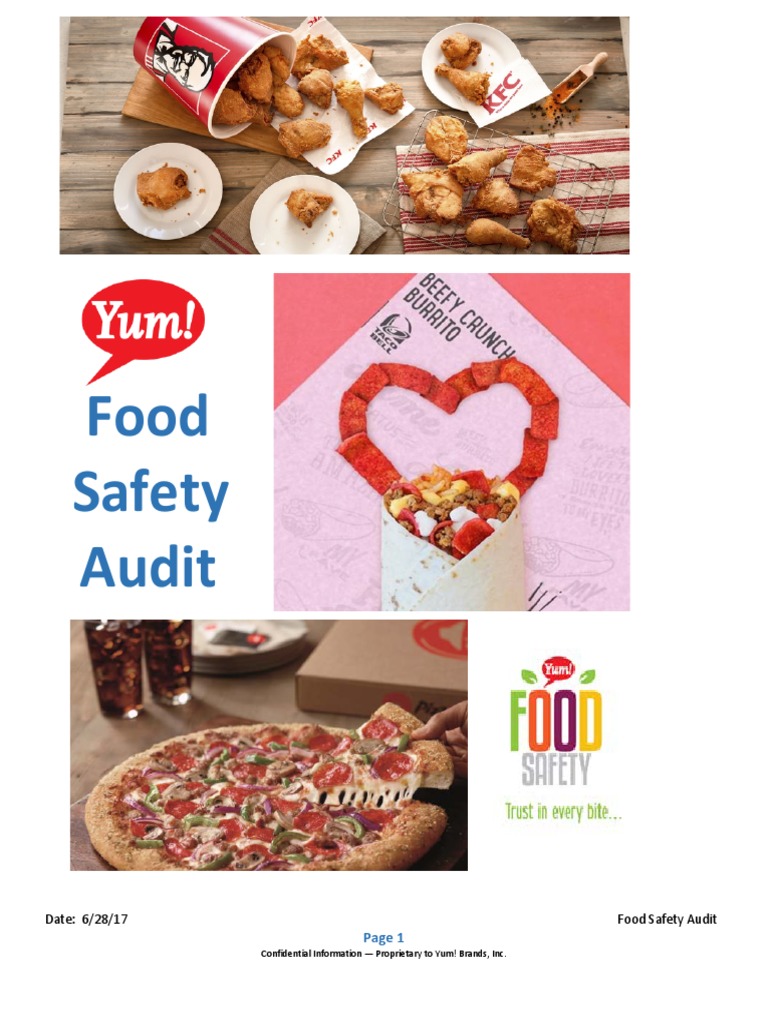 KFC Food Safety Audit Overview | PDF | Hazard Analysis And Critical ...