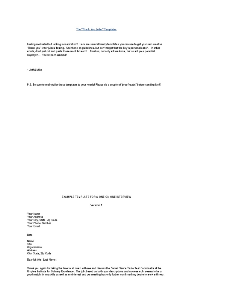 Follow Up Thank You Email After Second Interview Free Word Download ...