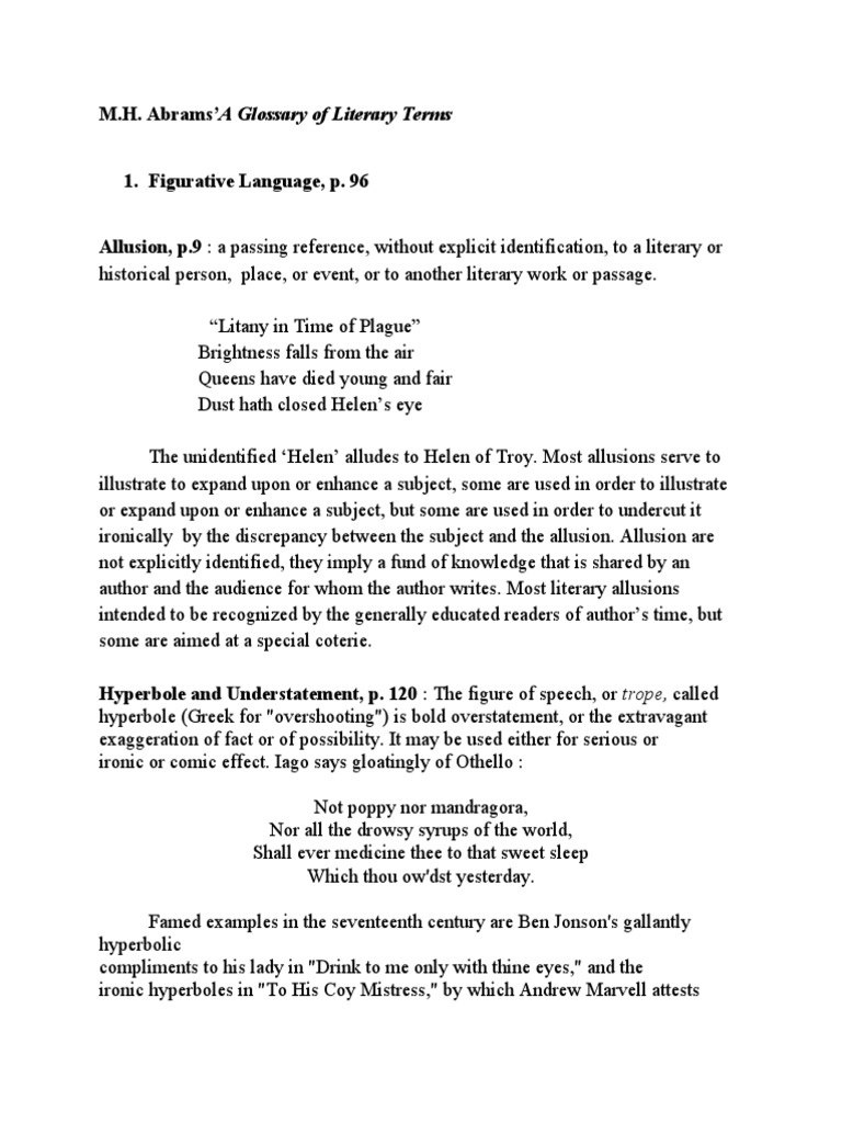 Prose - Summary of Intrinsic Elements | PDF | Irony | Poetry