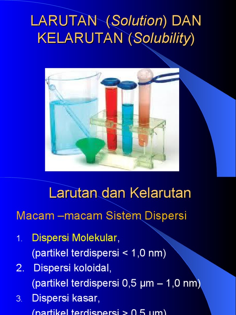 1 Larutan Dan Kelarutan | PDF