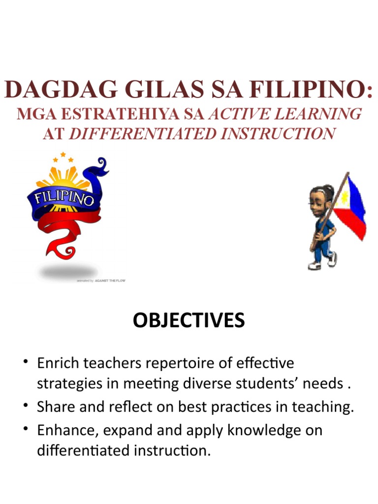 Dagdag Gilas Sa Filipino: Mga Estratehiya Sa Active Learning at ...