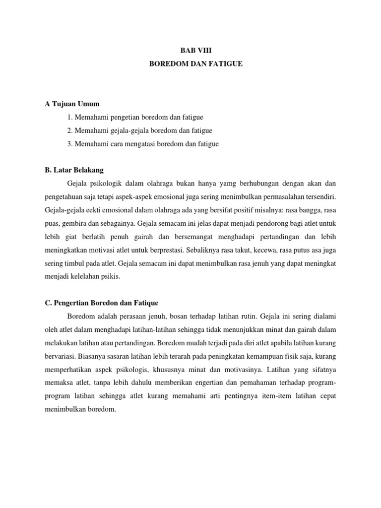 Psikologi Kepelatihan Olahraga - BAB 8 | PDF