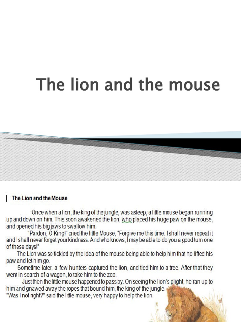 The Lion and The Mouse | PDF