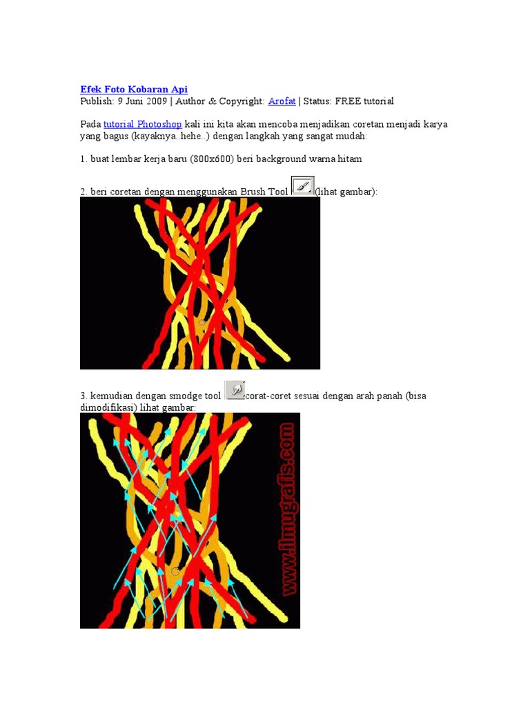 Efek Api di Photoshop | PDF