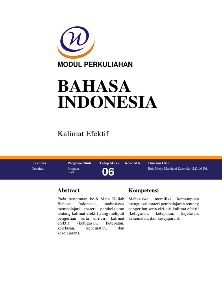 Modul Pertemuan 6 Pdf 