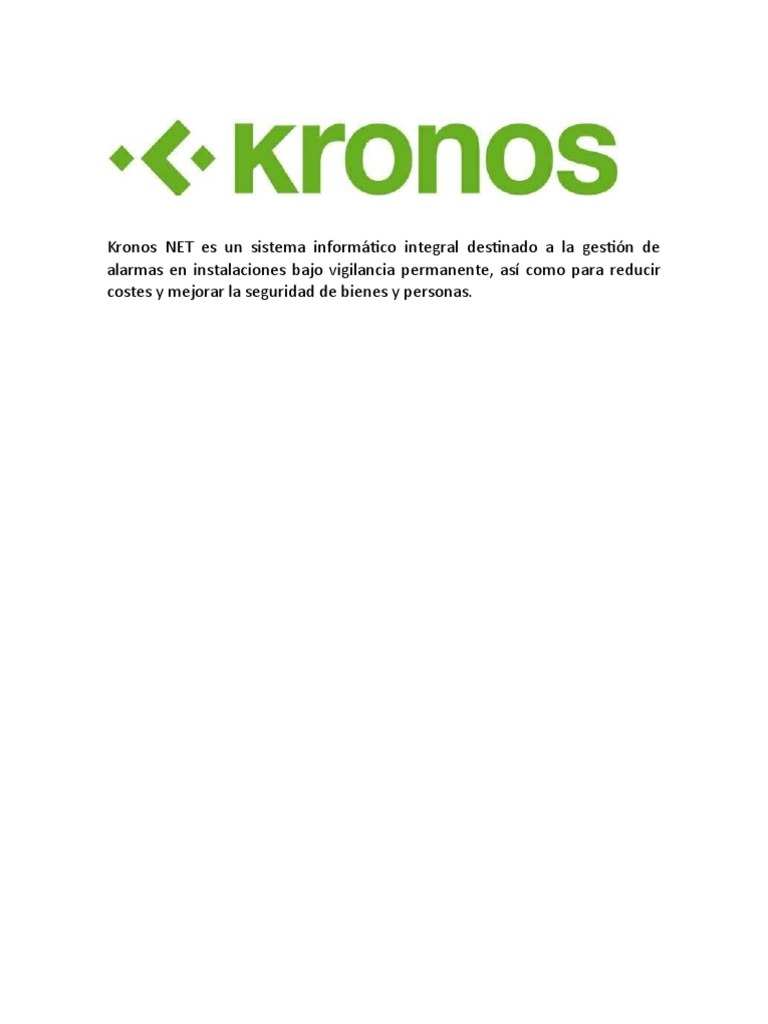 Manual Kronos | PDF