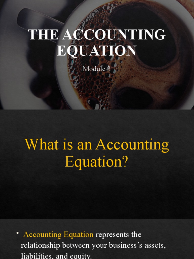 The Accounting Equation | PDF | Debits And Credits | Balance Sheet