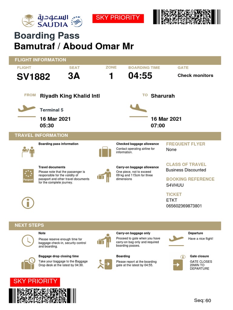 Your Boarding Pass | PDF | Baggage | Airlines