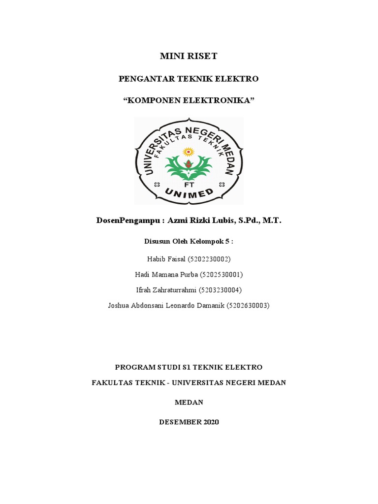 Mini - Riset - Pengantar - Teknik - Elektro - Kelompok 5 | PDF