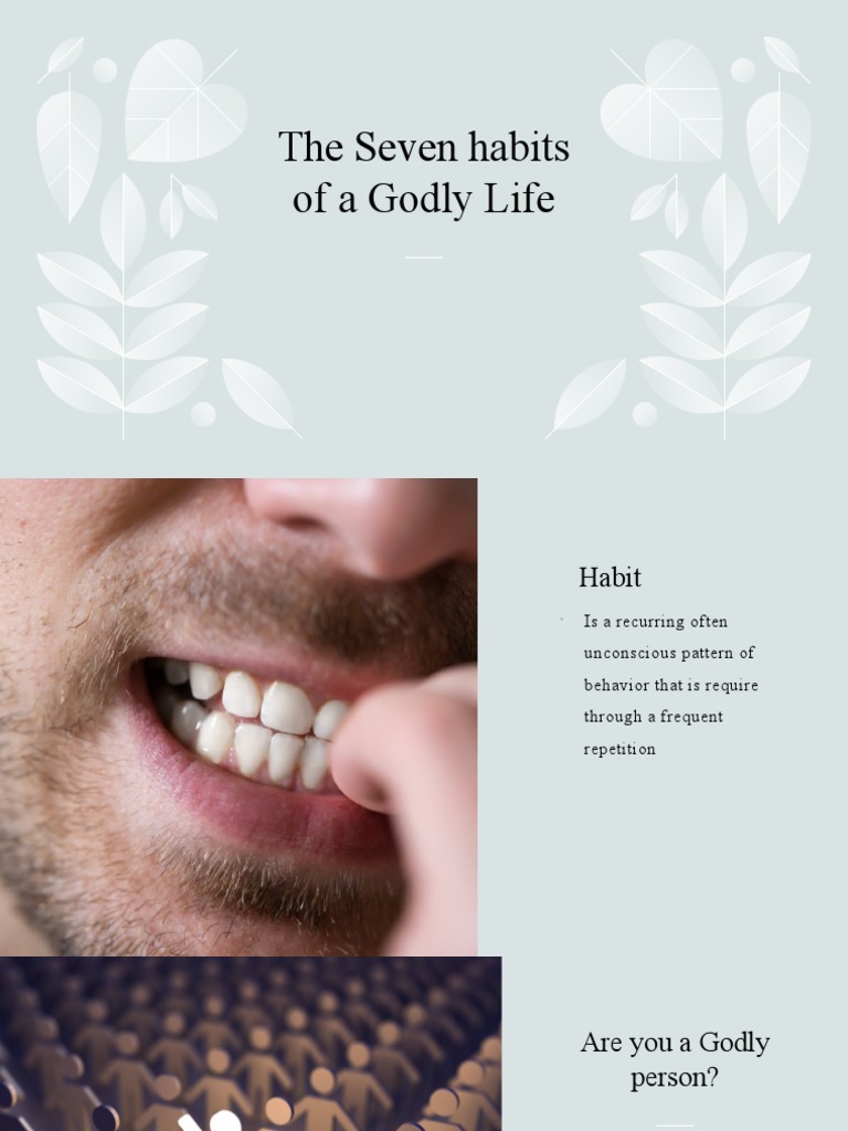 Seven Habits of a Godly Life | PDF