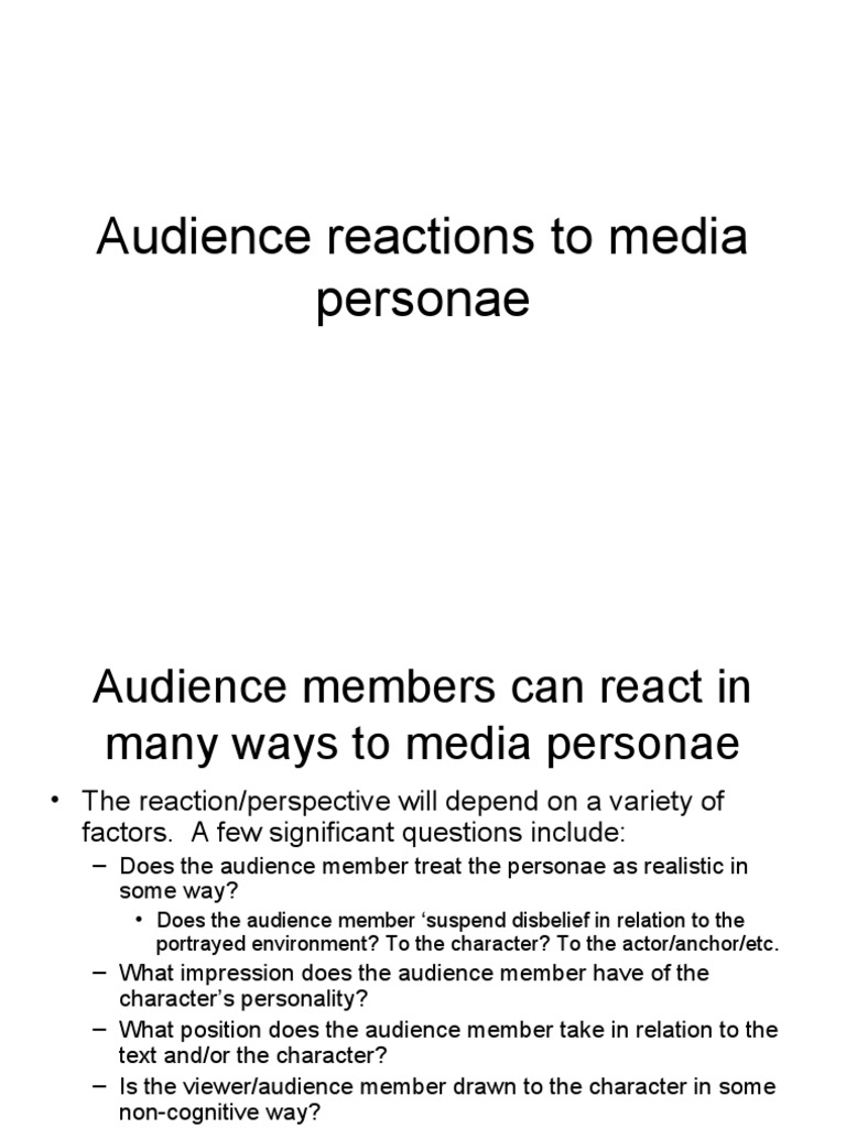 Audience Reactions to Media Personae | PDF | Empathy | Social Psychology