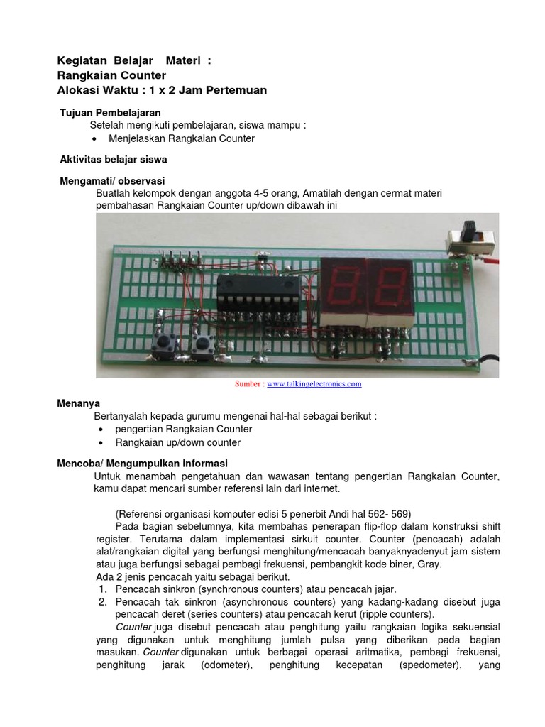 SSK Rangkaian Counter | PDF