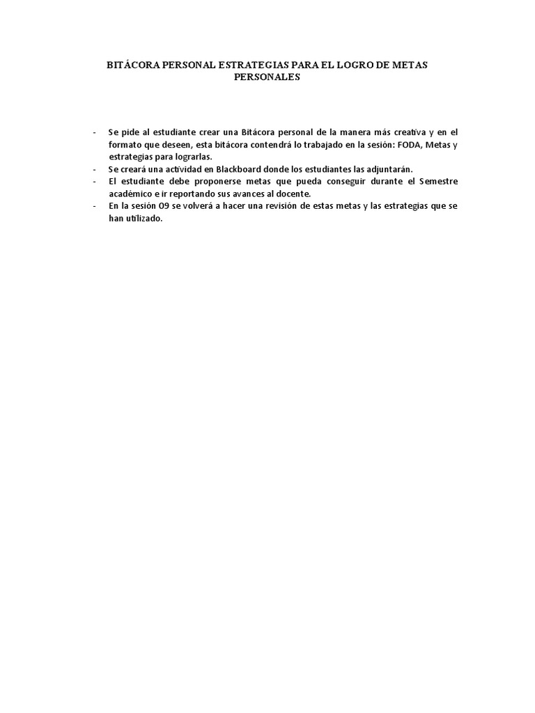 Bitácora Personal | PDF | Crecimiento personal y profesional