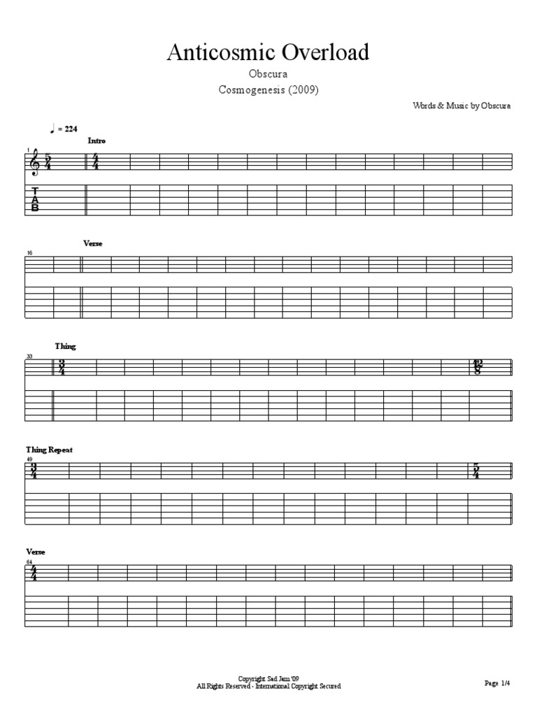 Anticosmic Overload | PDF | Divertissement (Général)