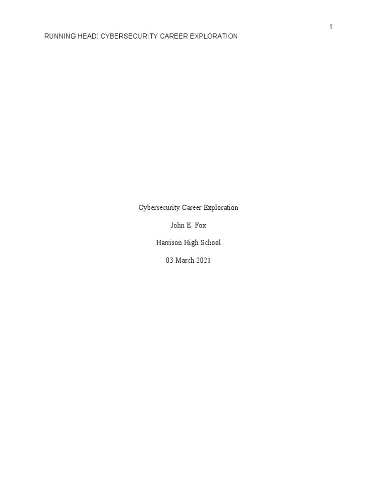 Cybersecurity Career Insights and Guide | PDF | Computer Security ...
