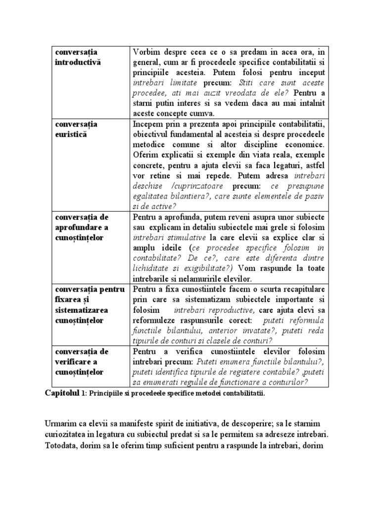 Tipuri de Conversatii - Didactica | PDF