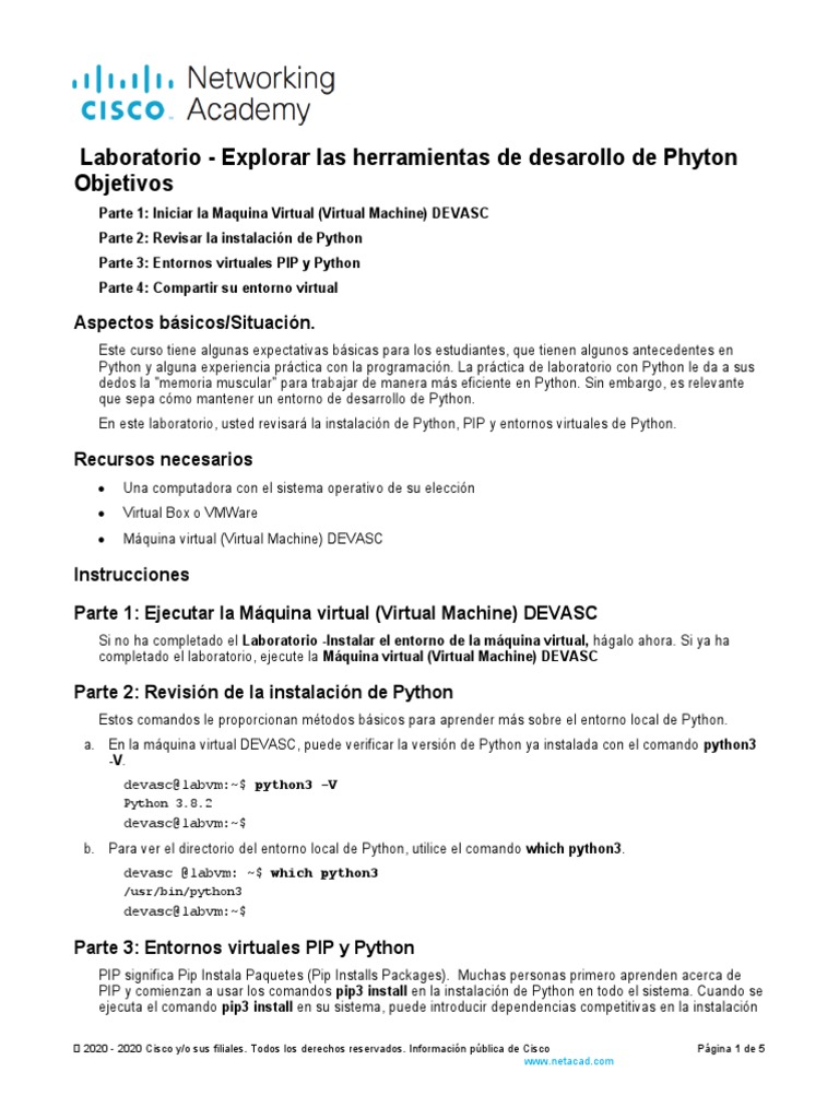 3.1.12 Lab - Explore Python Development Tools | PDF | Python (lenguaje ...