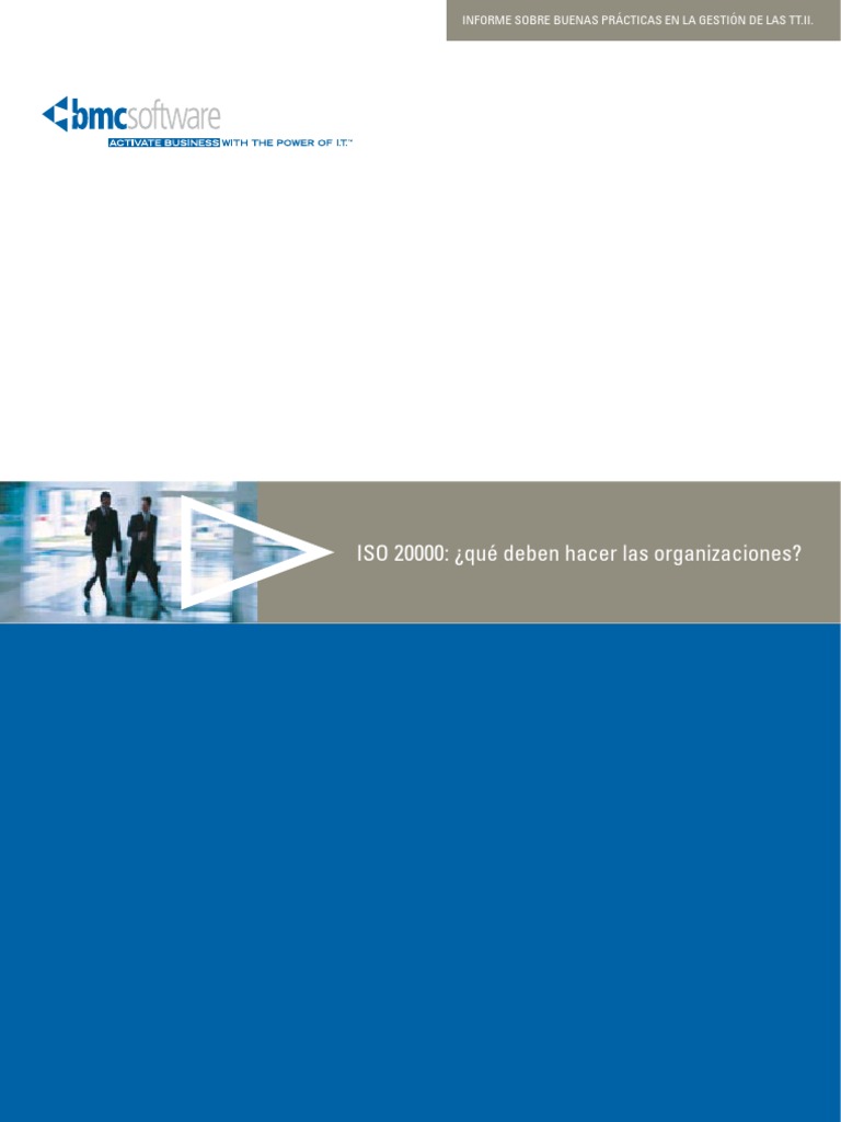 Iso 20000 | PDF | Itil | Calidad (comercial)