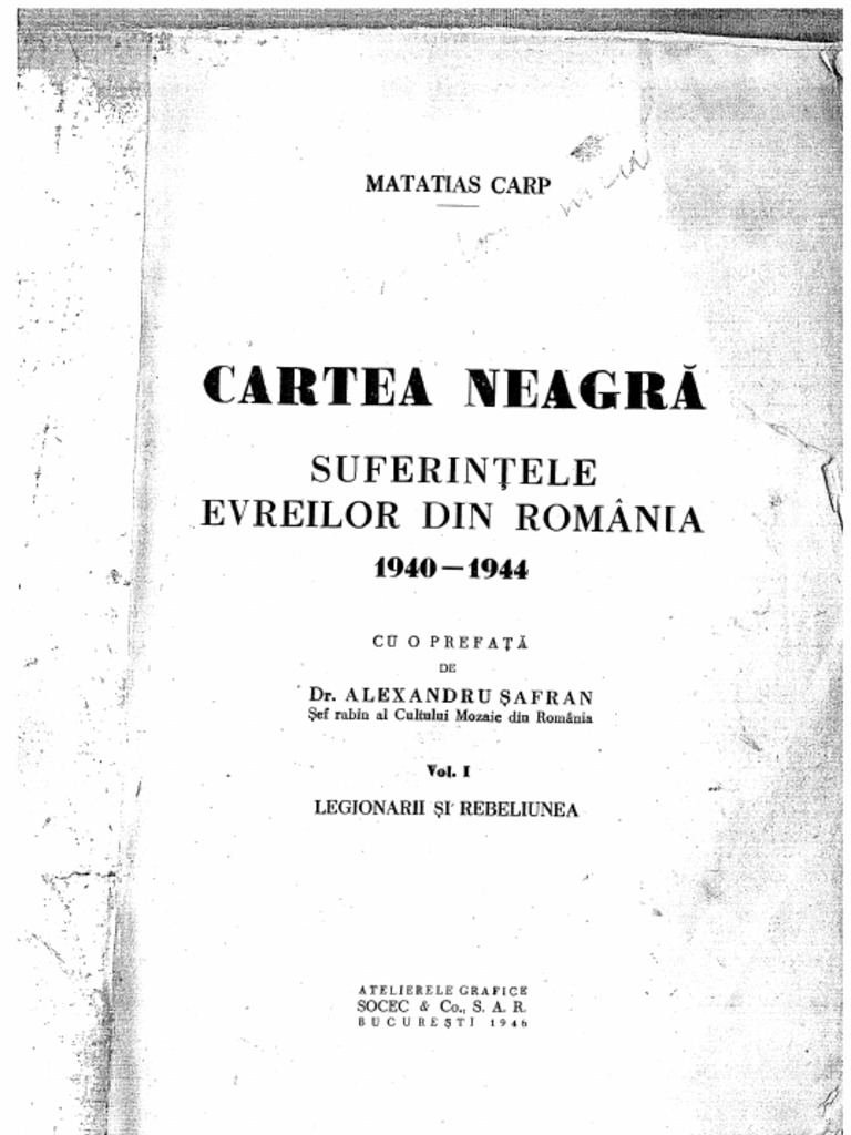 Cartea Neagra 1 | PDF