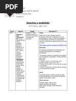 Vocabulario de 100 insectos en inglés y español | PDF