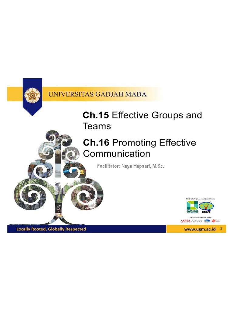 Chapter 15-16 Effective Teams and Communication | PDF | Communication ...