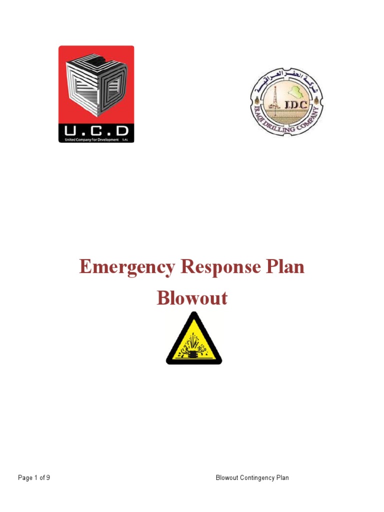 3 - Blowout Plan | PDF | Blowout (Well Drilling) | Nature