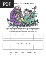 The Twits - Chapter Summaries and Chapter Titles | PDF