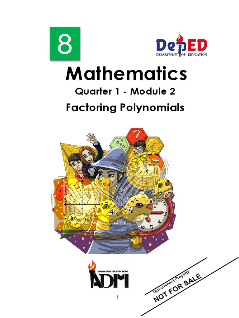 Q1.Wk-2. Math8 Q1 Module 2 FactoringPolynomials Version3 | PDF ...