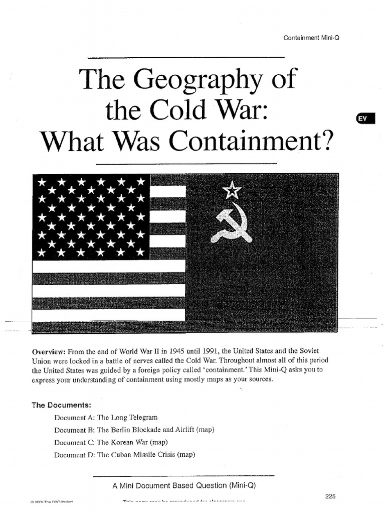 Understanding Cold War Containment | PDF | Containment | Soviet Union