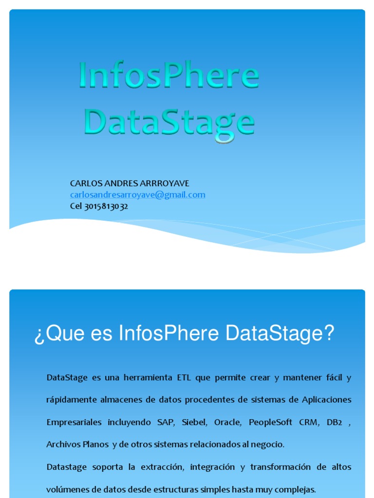 Material InfosPhere DataStage | PDF | Bases de datos | SQL