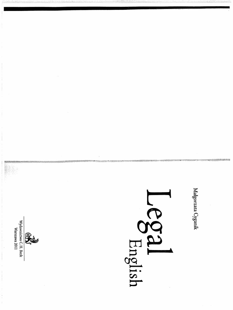 Cyganik Malgorzata Legal English | PDF