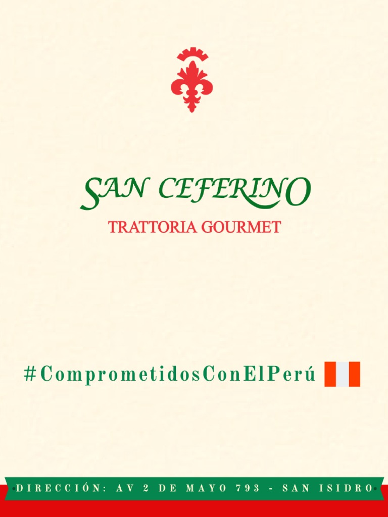 Carta de Precios San Ceferino 2024 | PDF | Pizza | Cocina mediterranea