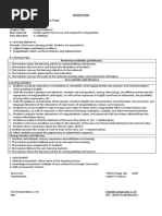 COT Observation-Notes-Sample 1 | PDF | Motivation | Motivational