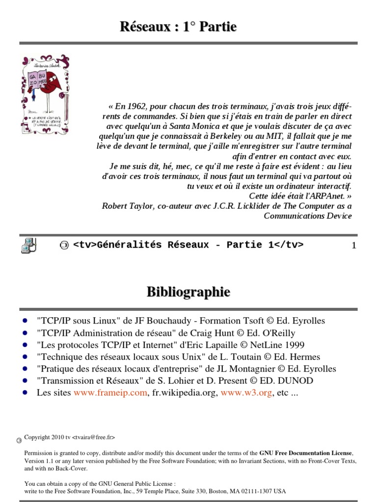 Cours Reseaux p1 | PDF | Protocole de transfert hypertexte | Protocoles Internet