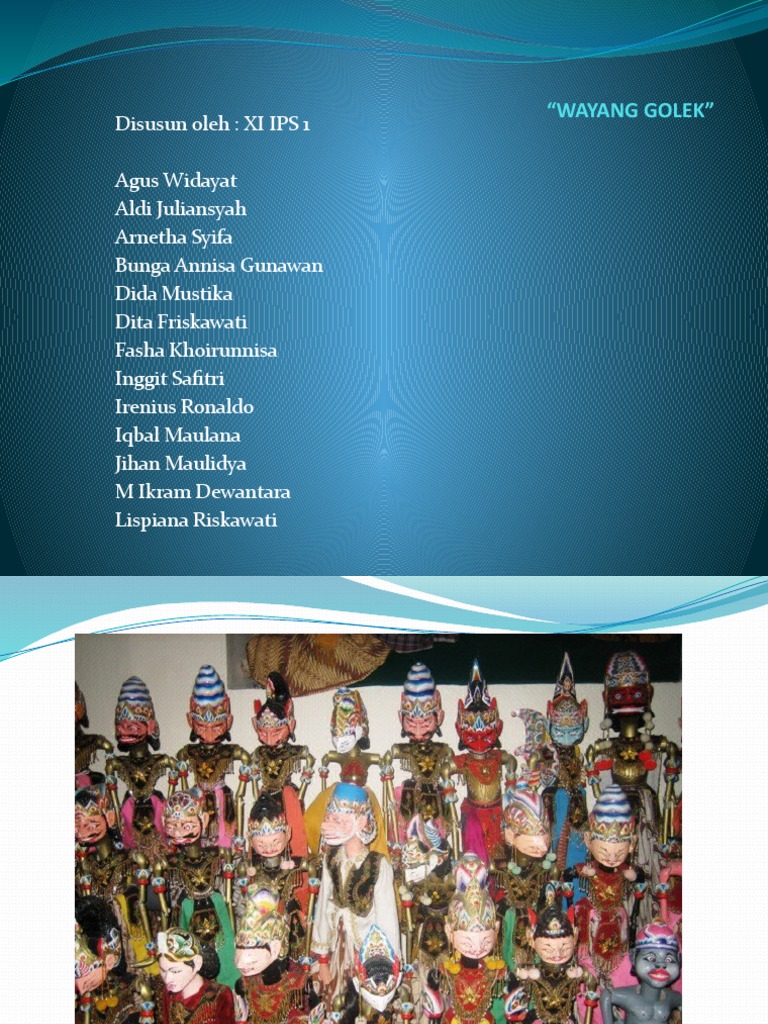 Sejarah dan Jenis Wayang Golek | PDF
