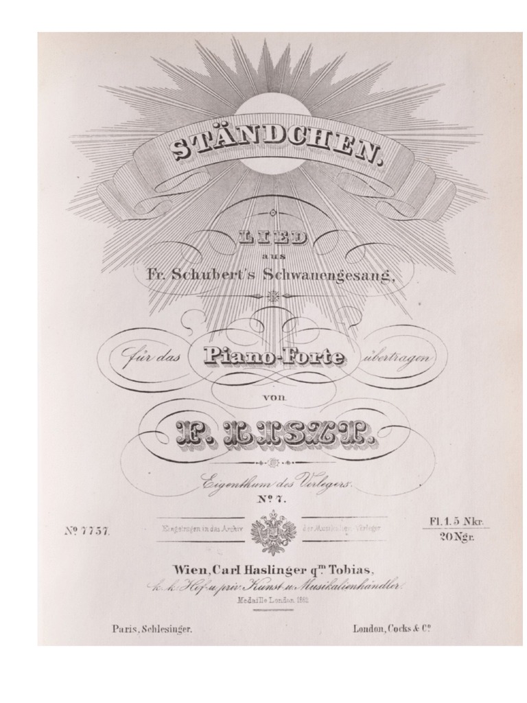 Standchen by Schubert (Liszt Piano Transcription) | PDF