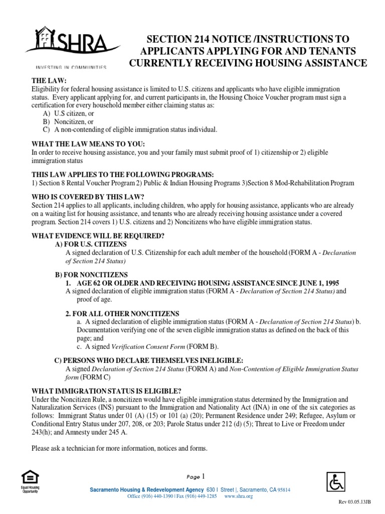 Understanding the Requirements for Housing Assistance Eligibility Under ...