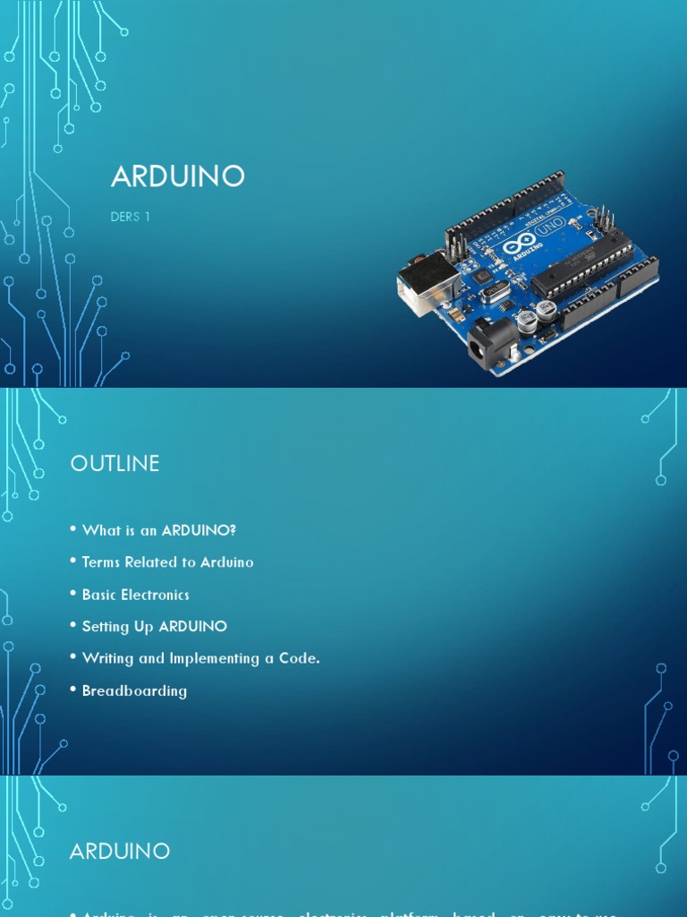 Arduino: Ders 1 | PDF