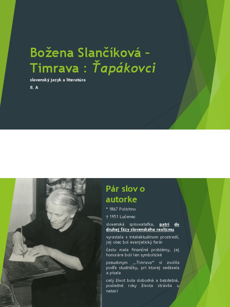 Timrava - Ťapákovci | PDF