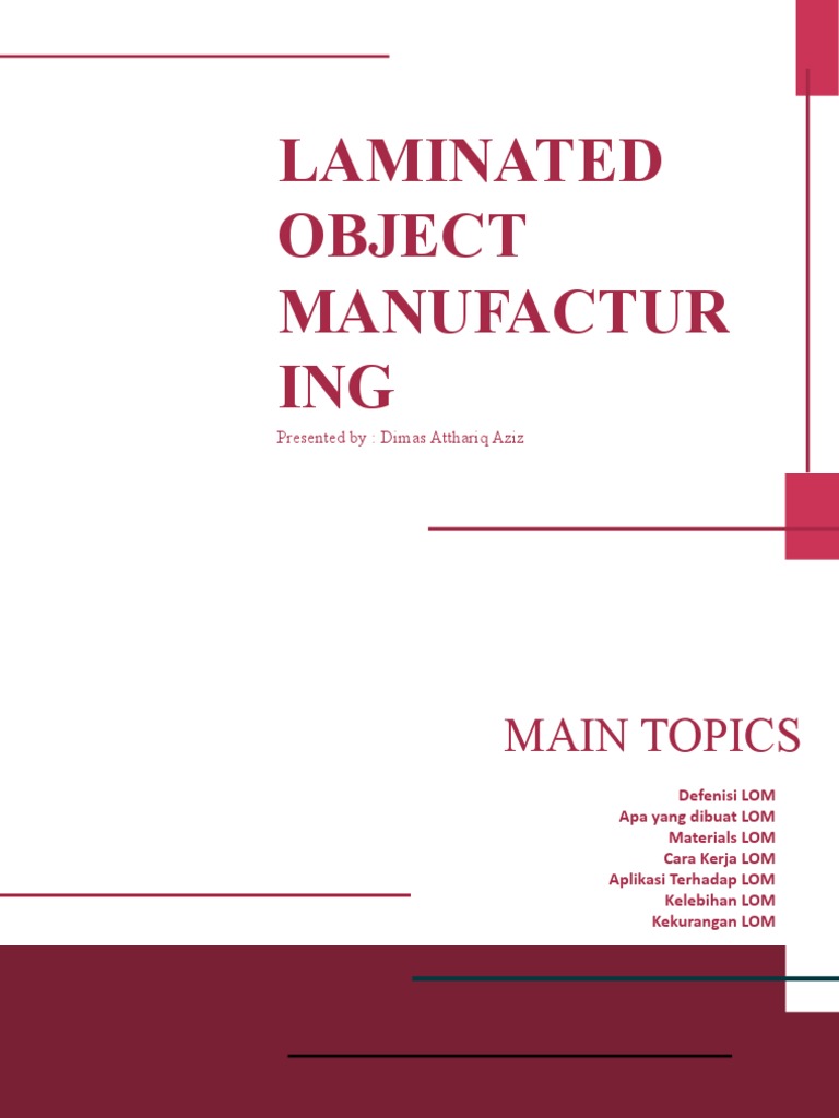 Laminated Object Manufacturing | PDF