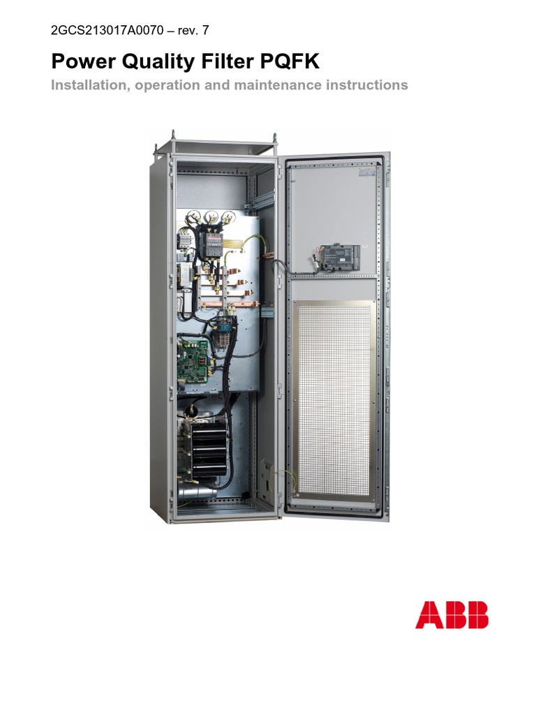 2GCS213017A0070 - Manual Power Quality Filter PQFK | PDF | Electronic ...