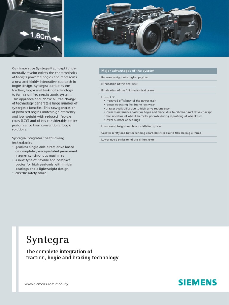 Syntegra: The Complete Integration of Traction, Bogie and Braking ...