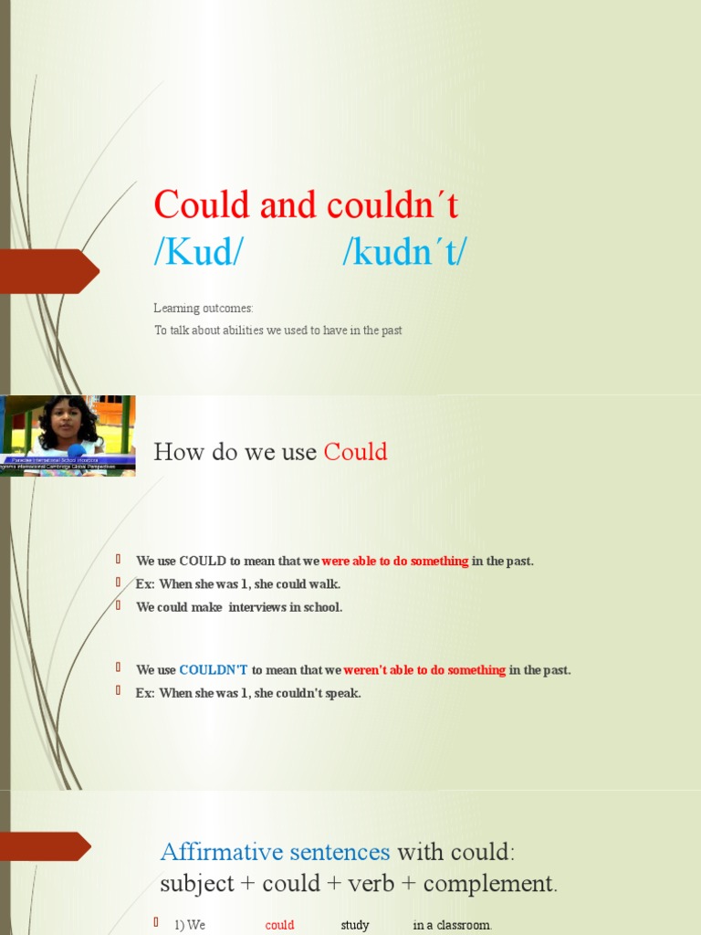 Could and Couldnt | PDF