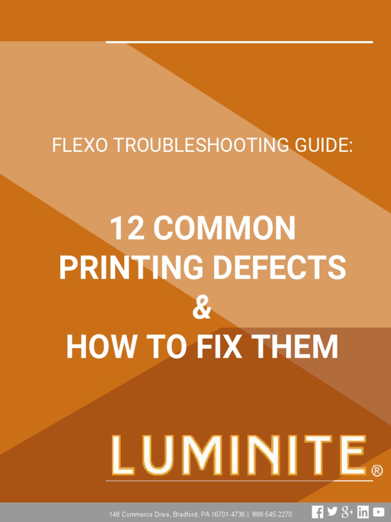 Flexo Printing Defects & Solutions Guide | PDF